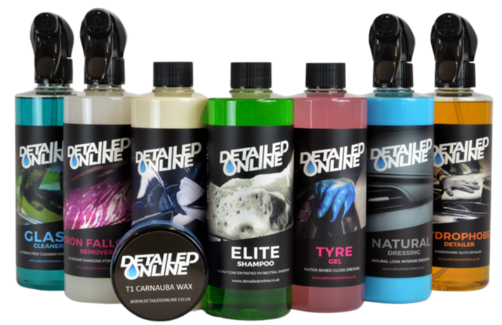 Car Valeting Mini Kit With Carnauba Wax | Detailed Online